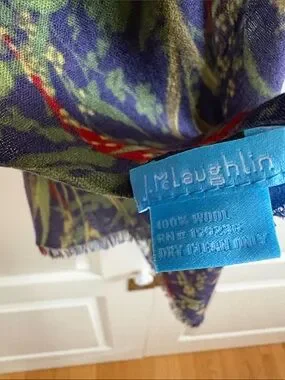 J. McLaughlin | Accessories | J Mclaughlin 0 Wool Wrap Shawl Scarf ...